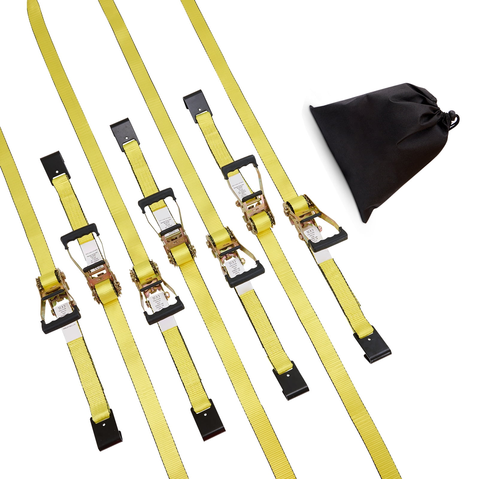 VEVOR 10 Pack Ratchet Tie Down Straps 10000 lbs 2" x 30' Heavy Duty for ...