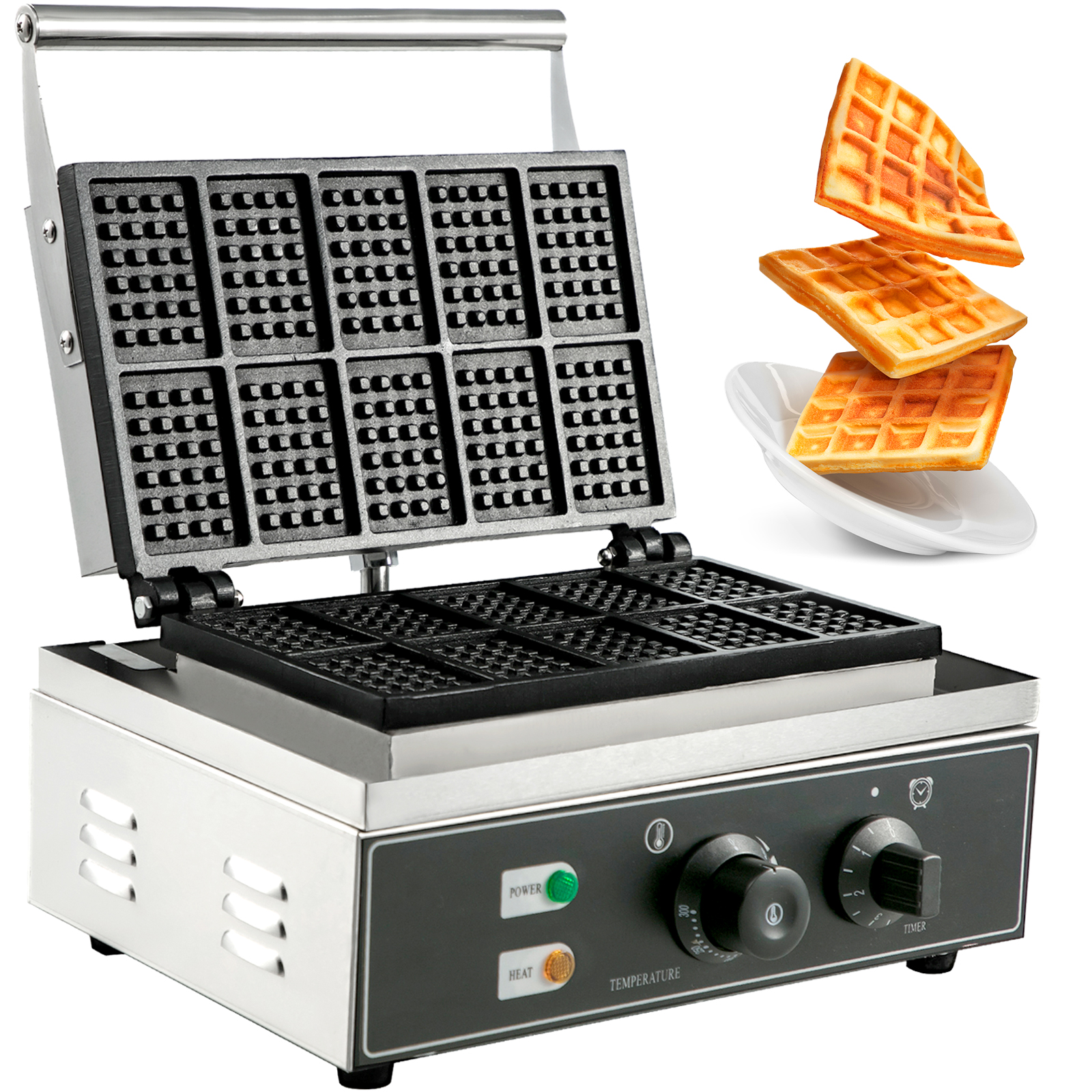 ALDKitchen Waffle Cone Maker | Commercial Waffle Roll Maker | Nonstick ...