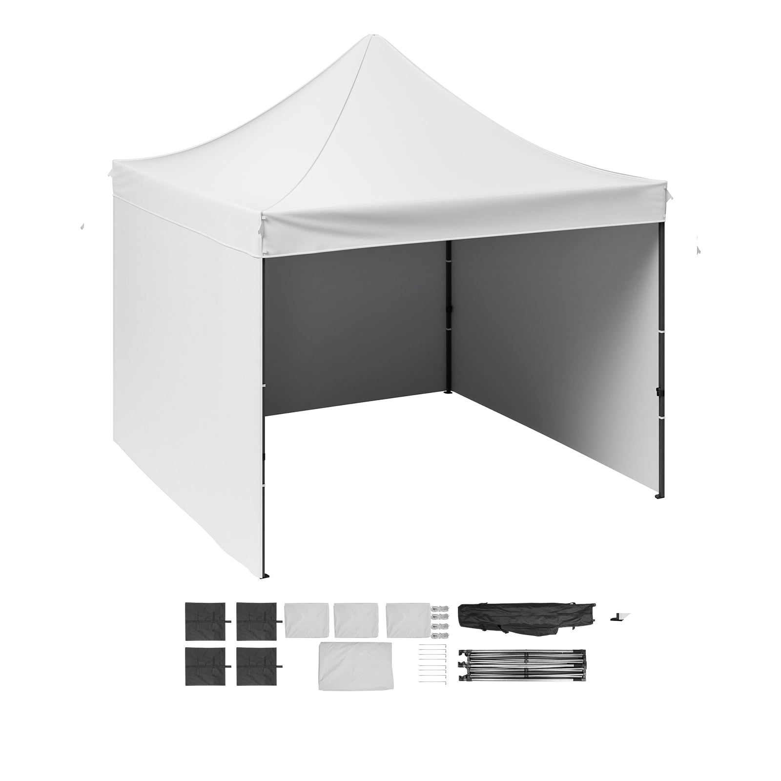 BENTISM 10x10 FT Pop up Canopy Tent with Removable Sidewalls, UV ...
