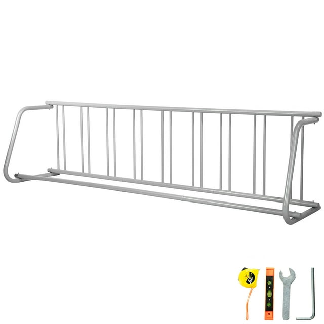 BENTISM 111" Length Floor Bike Rack, 9 Holders All-Steel Grid Bike Rack ...