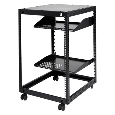 12U Slide-Out Server Rack - Rotating - 4-Post Rack - Walmart.com