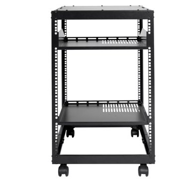 BENTISM 12U Server Rack, 15''-40'' Adjustable, Wall Mount/Free Standing ...