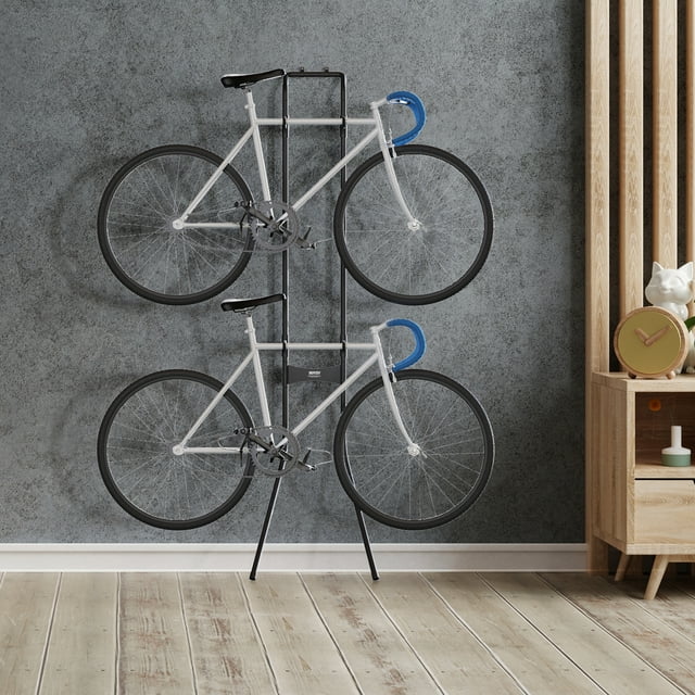 BENTISM Indoor Floor Free Standing Garage Bicycle Storage Rack, Holds ...