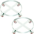 VEVOR 2 Heavy Duty Drum Dollies 1000 Pound - 55 Gallon Swivel Casters ...