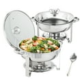 BENTISM 2-Packs Chafing Dish Buffet Set Chafing 4Qt Round Buffet Chafe ...