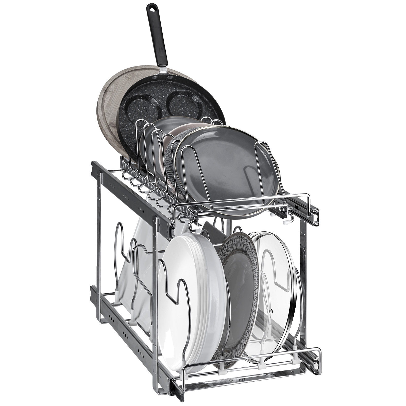 WERSEON Pots and Pans Organizer, Stainless Steel Pots Organizer Rack ...