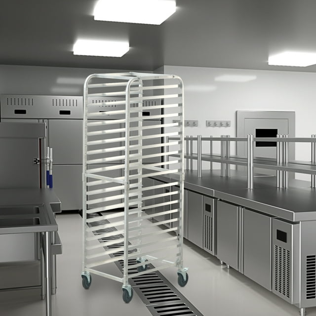 BENTISM 20-Tier Commercial Bakery Rack with Large Cookie Holder ...