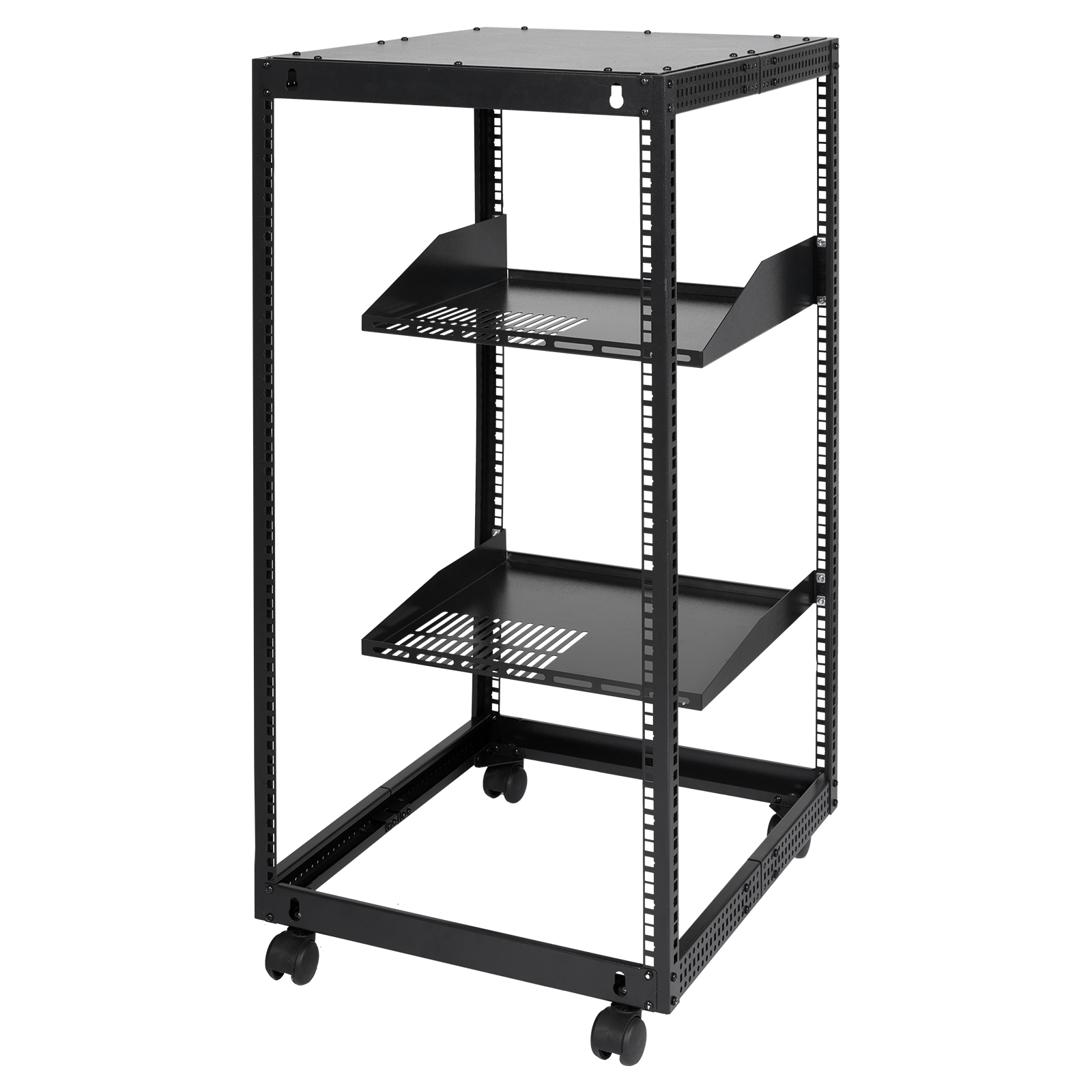 NavePoint 18U Server Rack with Swing Gate - 18U Wall Mount Rack for 19 ...