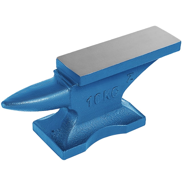 BENTISM 22 lb Blacksmith Anvil, Cast-Iron 10 kg Heat Treated Long Round ...