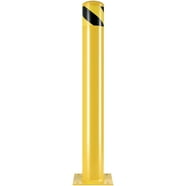 BENTISM Safety Bollard Steel Bollard Post 48"H 5.5"D Yellow Signs Pipe ...
