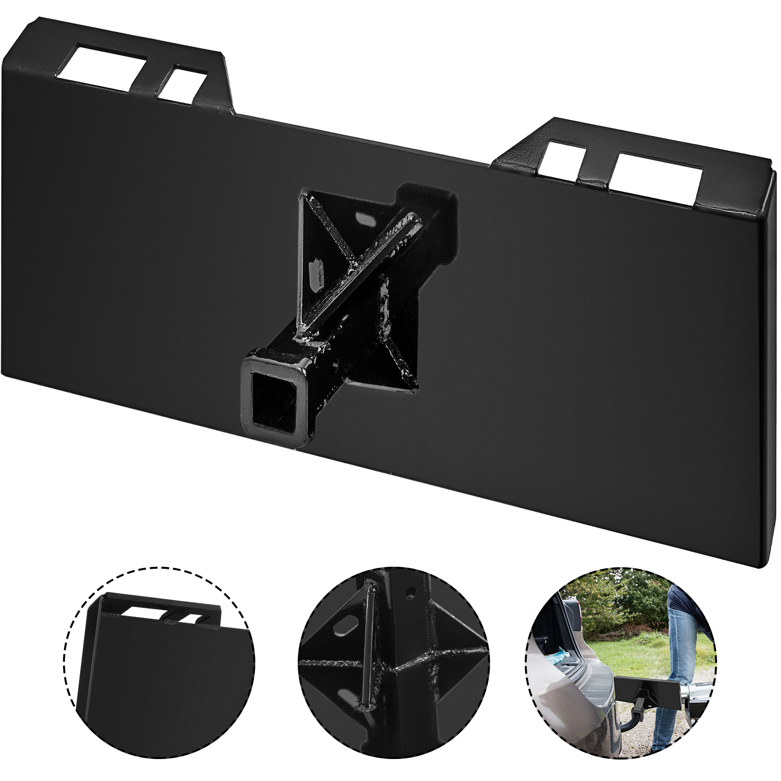 Titan Attachments 5/16in Universal Quick Tach Mount Plate, Thick Plate ...