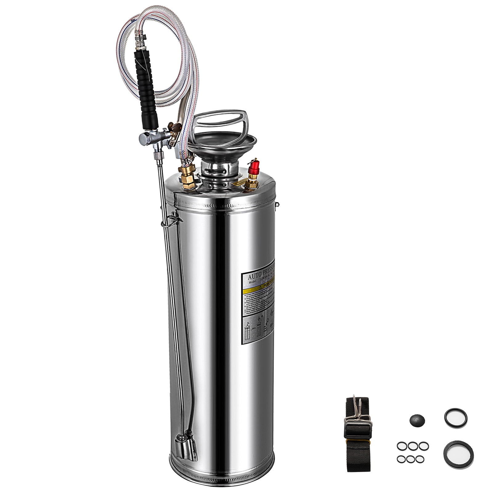 BENTISM 3 Gallon 304 Stainless Steel Handheld Industrial Sprayer for ...