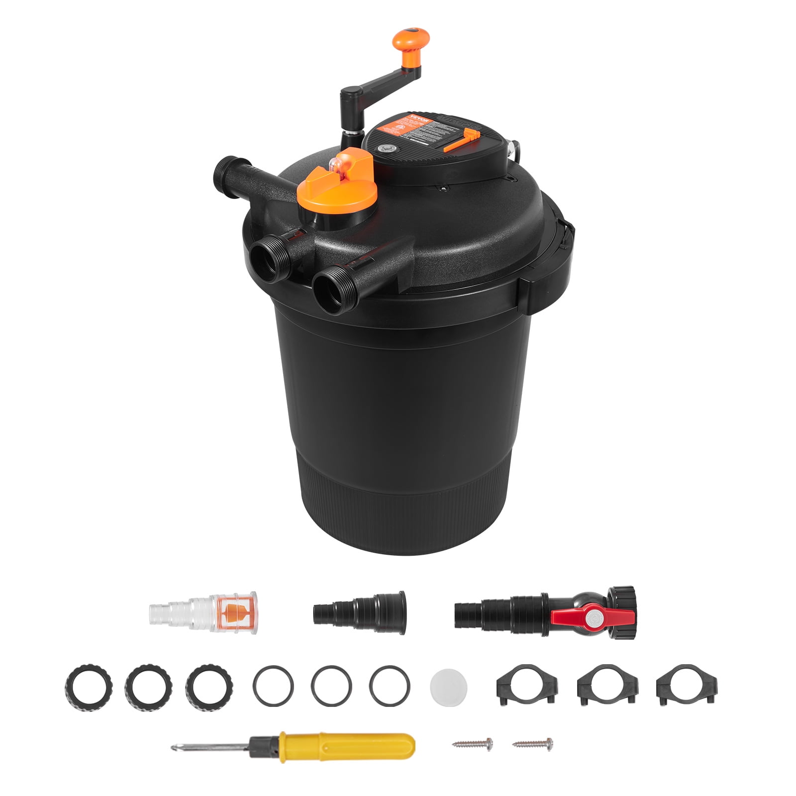 BENTISM 3200Gal 2630GPH Pond Filter Pressure Bio Filter Koi Pond Filter ...