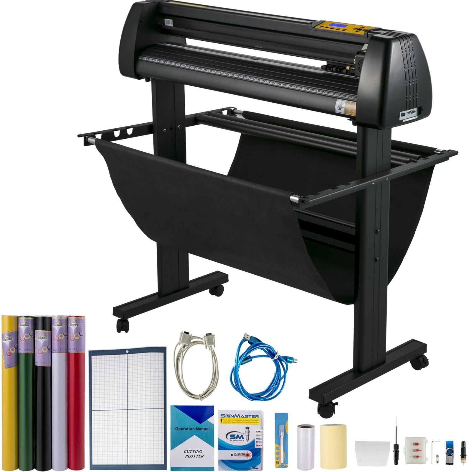 BENTISM 34in Digital Vinyl Cutter Bundle, LCD Display Plotter ...