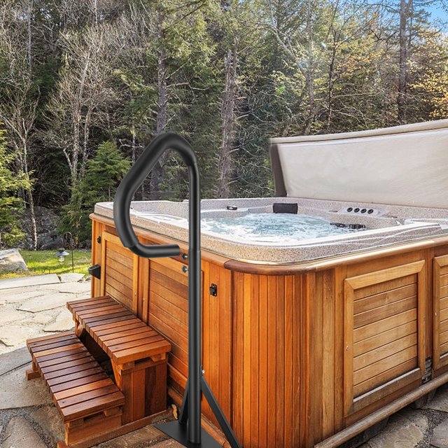 BENTISM 360 Rotatable Spa Side Handrail, Adjustable 35"-57" Height ...