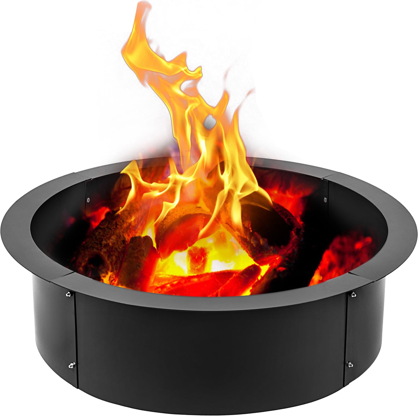 BENTISM 45" Round High-Temperature Paint Finish Steel Fire Pit ...