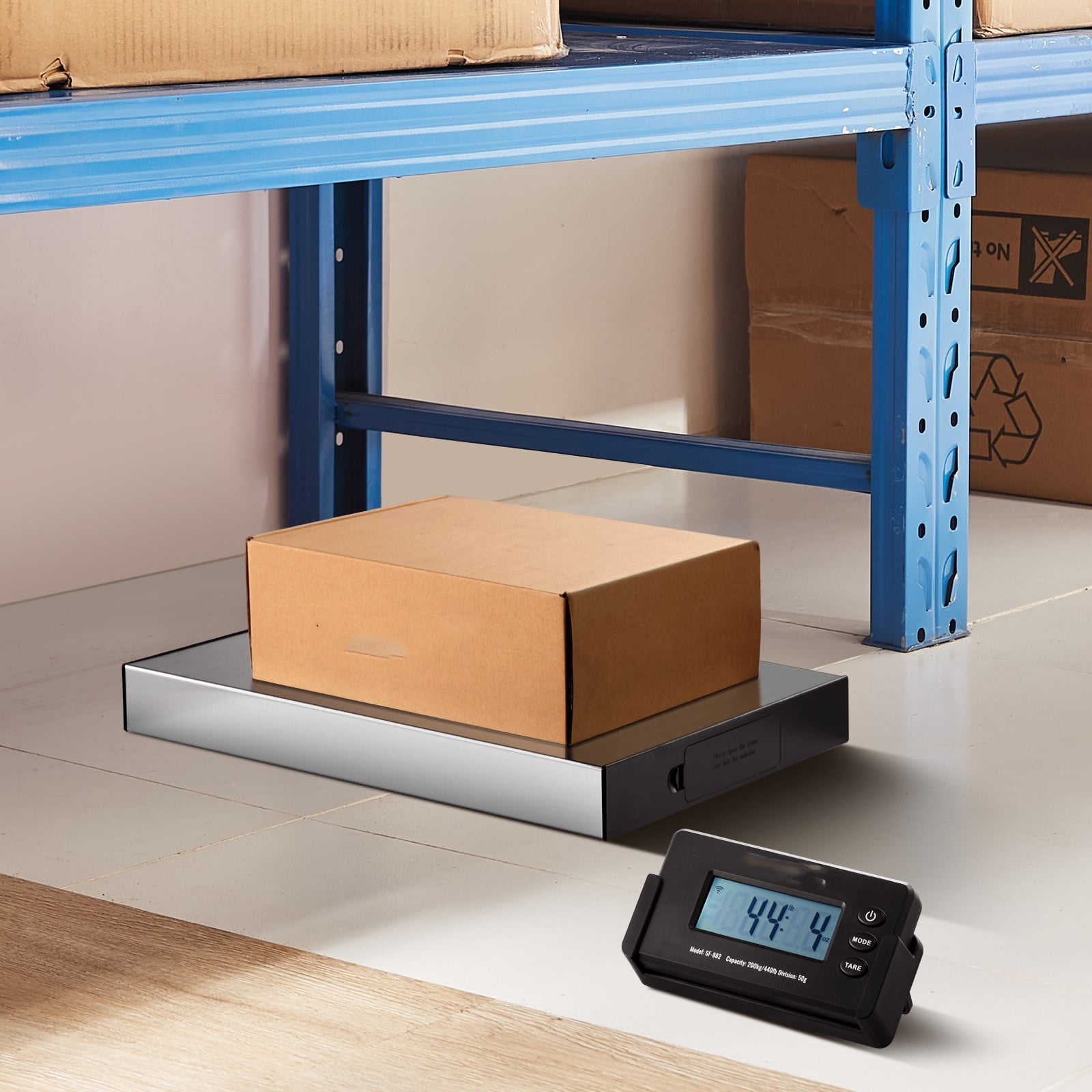 BENTISM 49 ft Wireless Shipping Scale Digital Postal Scale 440 lbs x 1. ...