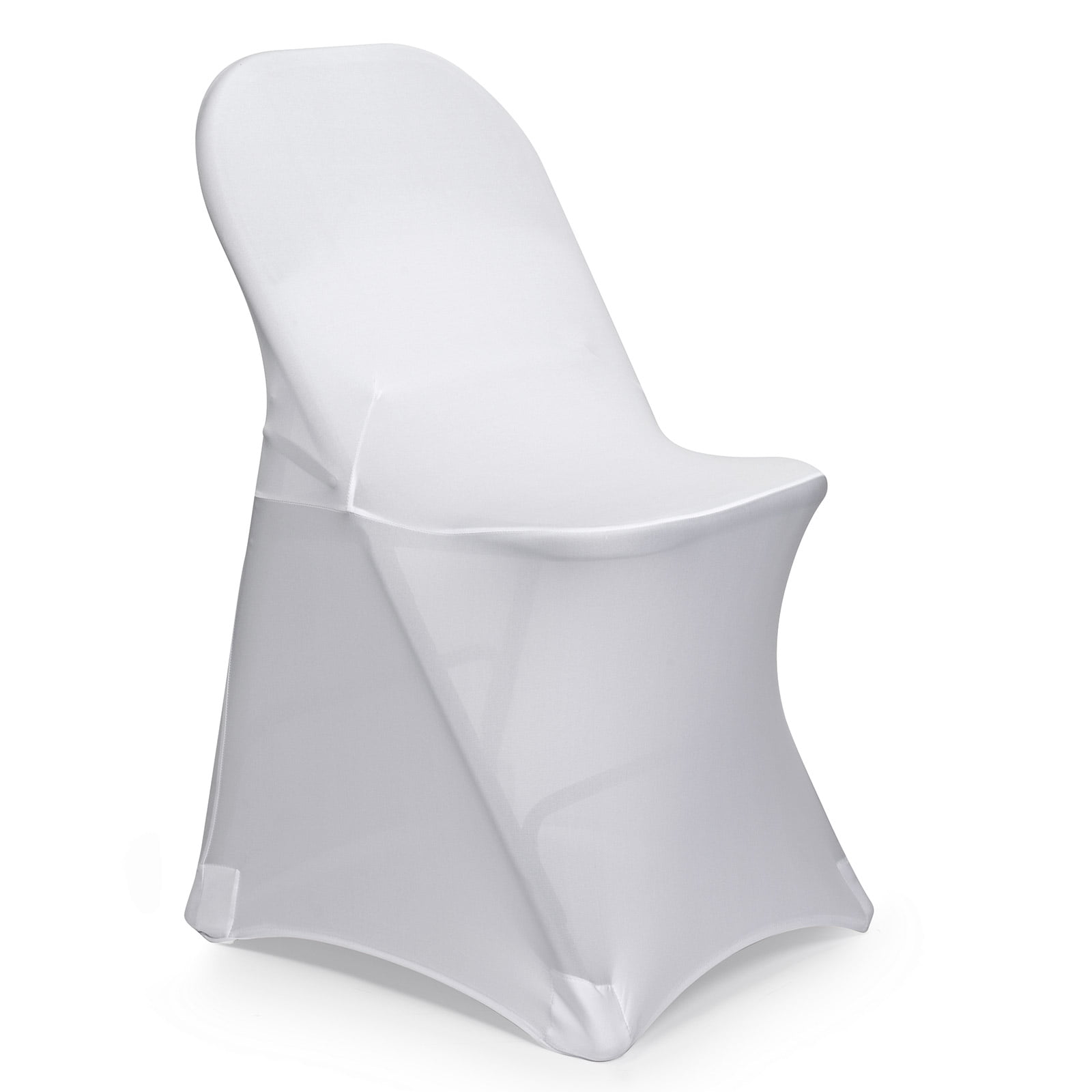 VEVORbrand 50 PCS White Chair Covers Polyester Spandex Chair Cover ...