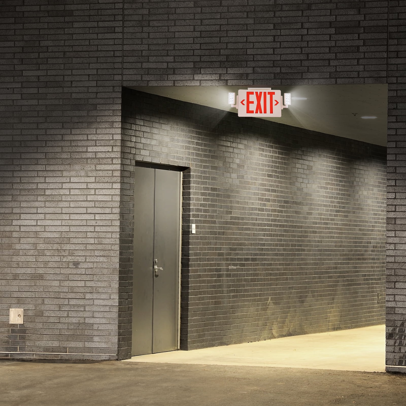 BENTISM 6 Pack LED Exit Sign Emergency Light Compact Combo Signs ...