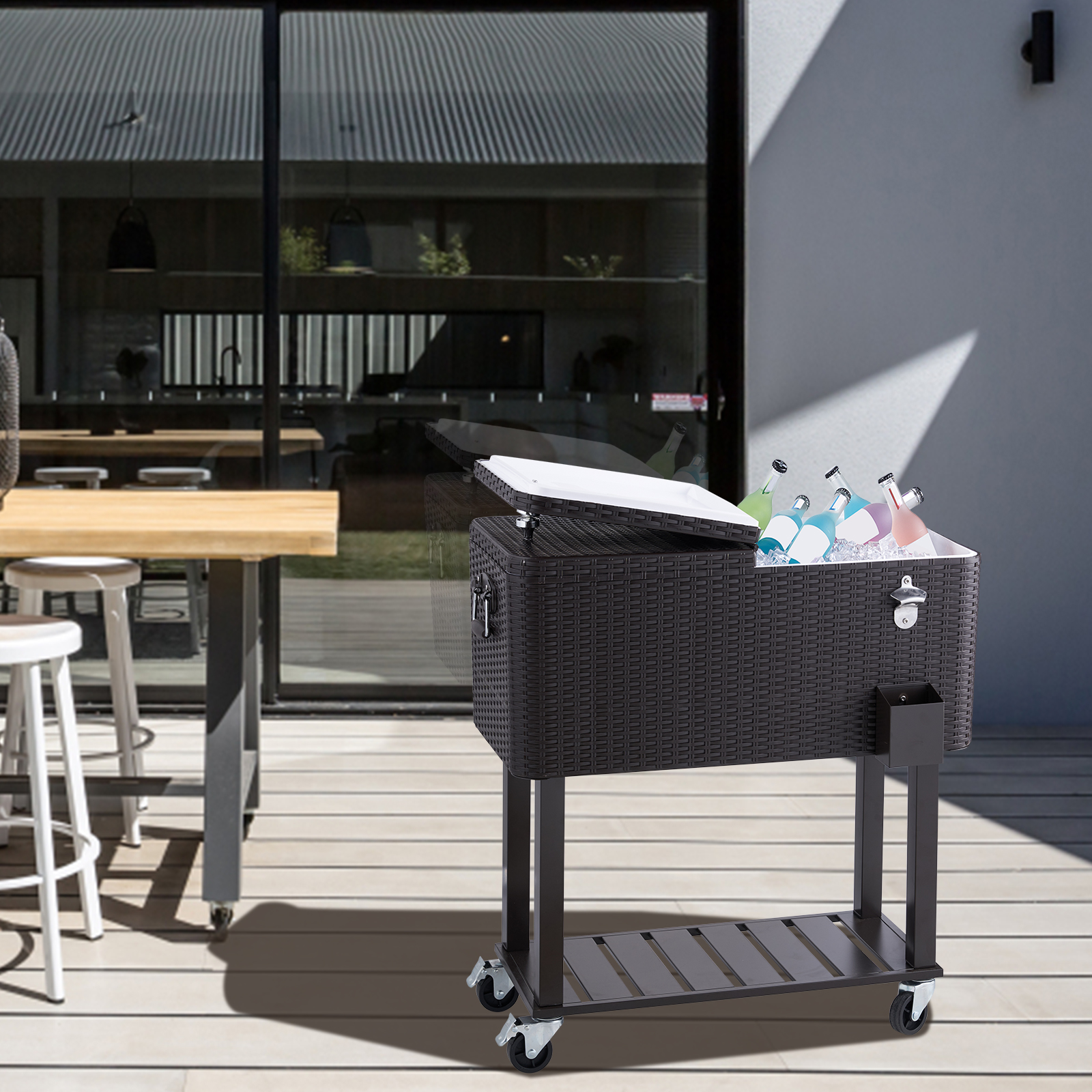 Galvanized Metal Beverage Cooler Tub with Stand - Walmart.com