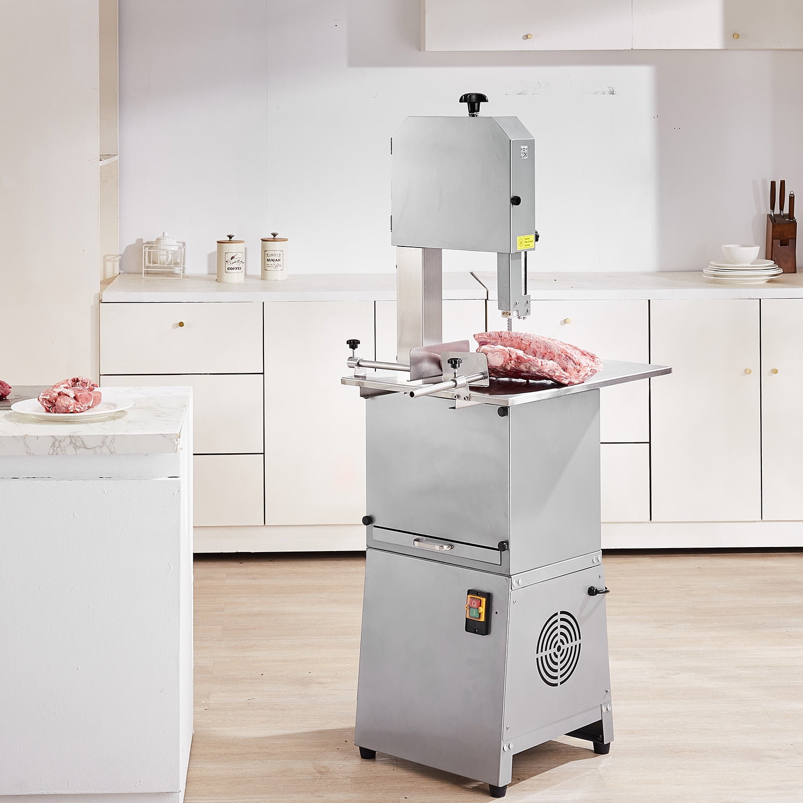 BENTISM 850W Commercial Electric Meat Bandsaw Stainless Steel Bone ...