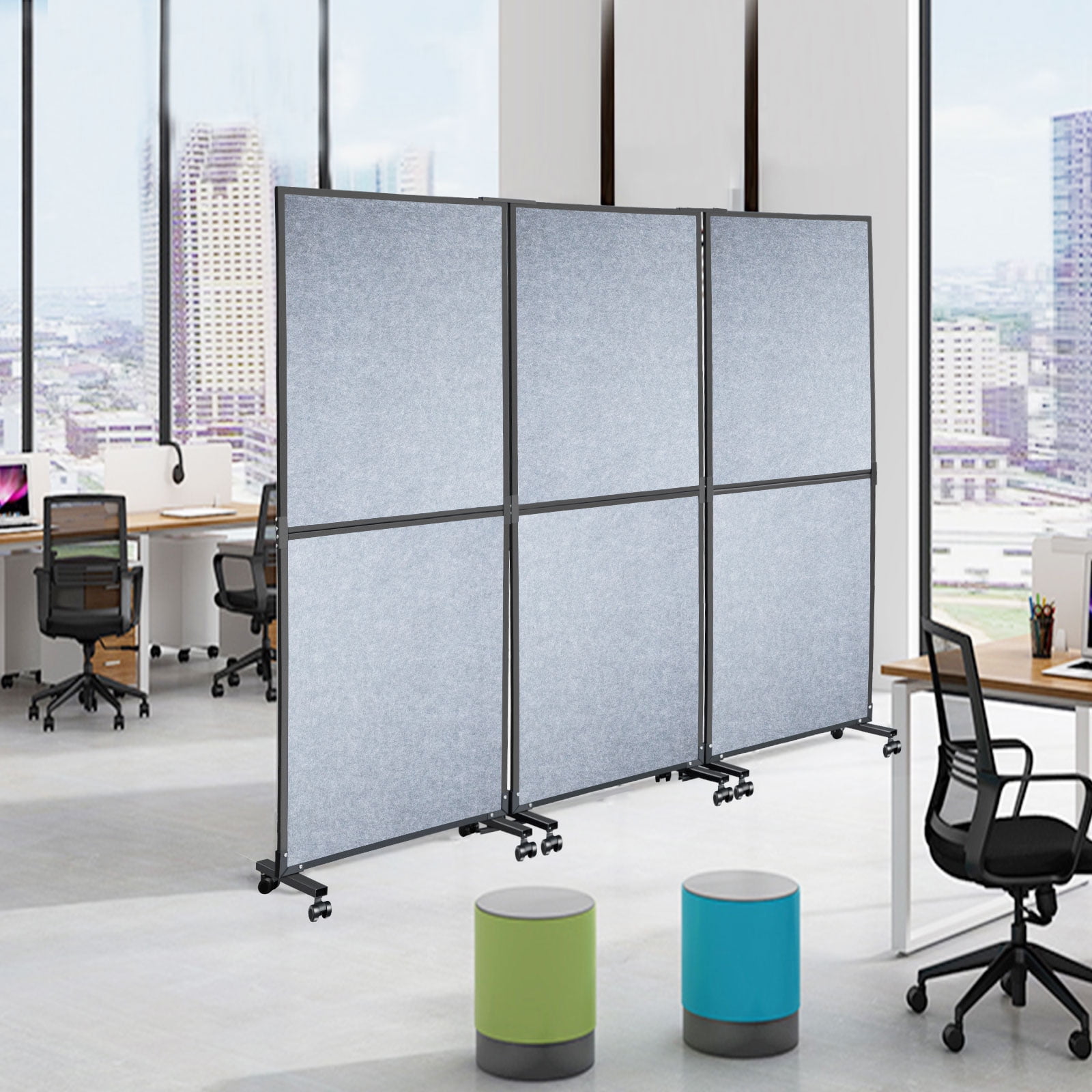 BENTISM Acoustic Room Divider Office Partition Panel 72"x66" 3 Pack in ...