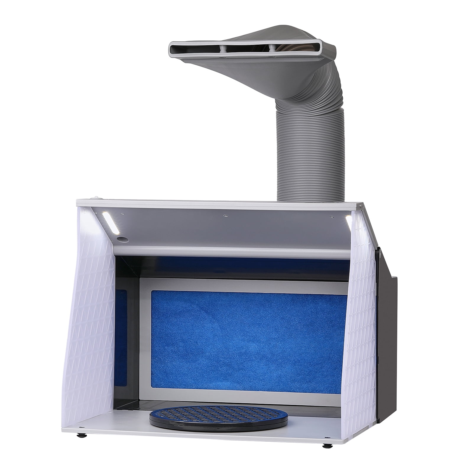 BENTISM Portable Airbrush Spray Booth Kit with LED Lights, Dual Fans ...