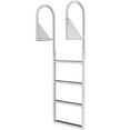 BENTISM Aluminum Folding Stairs, 4-Step Swim Dock Ladder with 350lbs ...