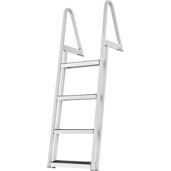 VEVOR Aluminum Dock Ladder Boat Dock Ladder Removable 4 Steps with ...