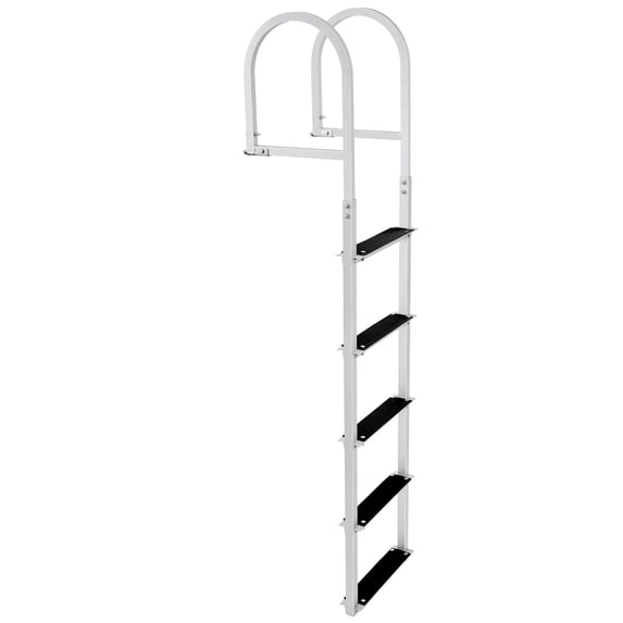BENTISM 5-Step Removable Dock Ladder, Aluminum Boat Ladder with 500lbs ...
