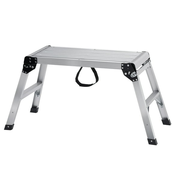 BENTISM Aluminum Folding Work Platform Drywall Ladder 330lbs Non-slip ...