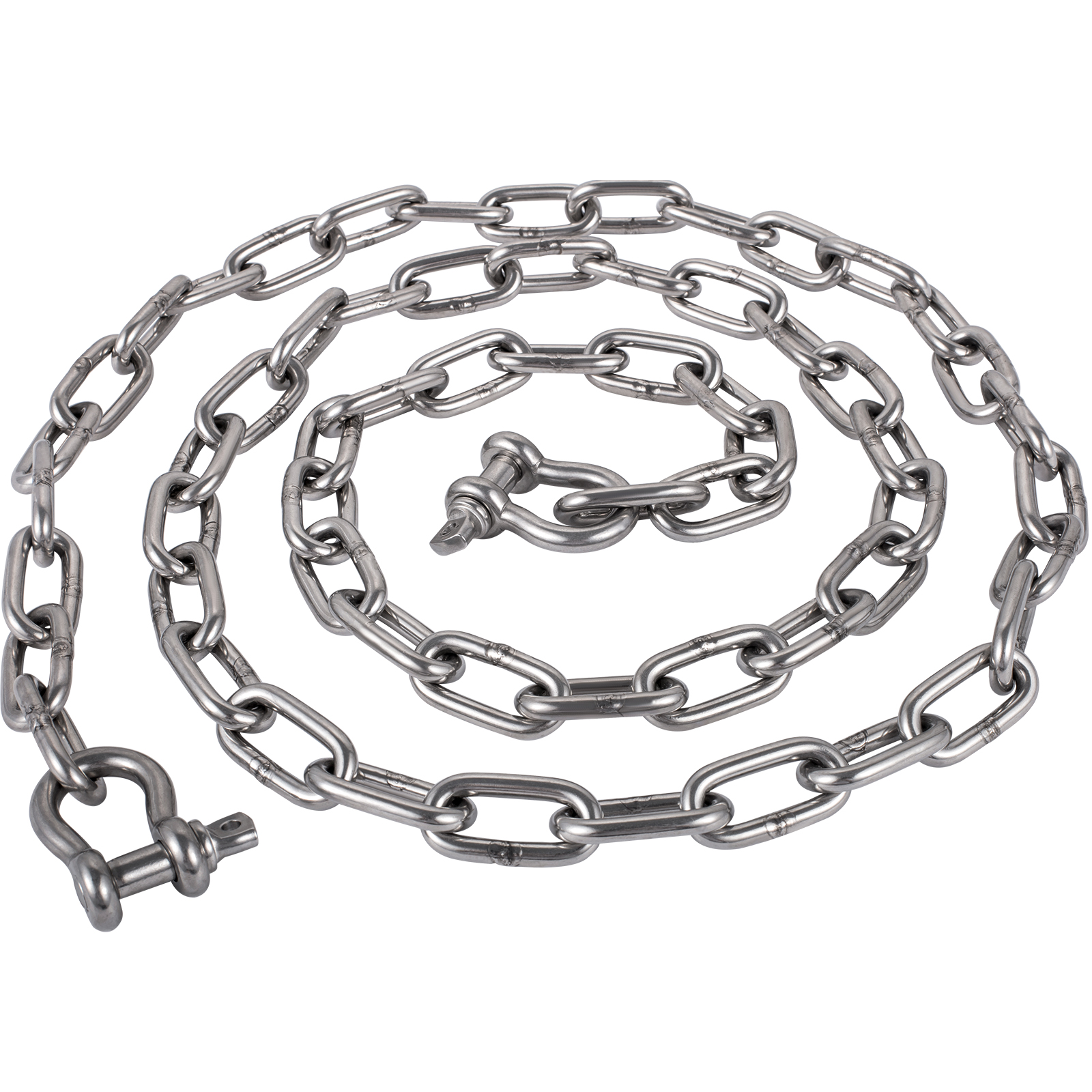 SeaSense 5/16" x 6' Stainless Steel Anchor Chain - Walmart.com
