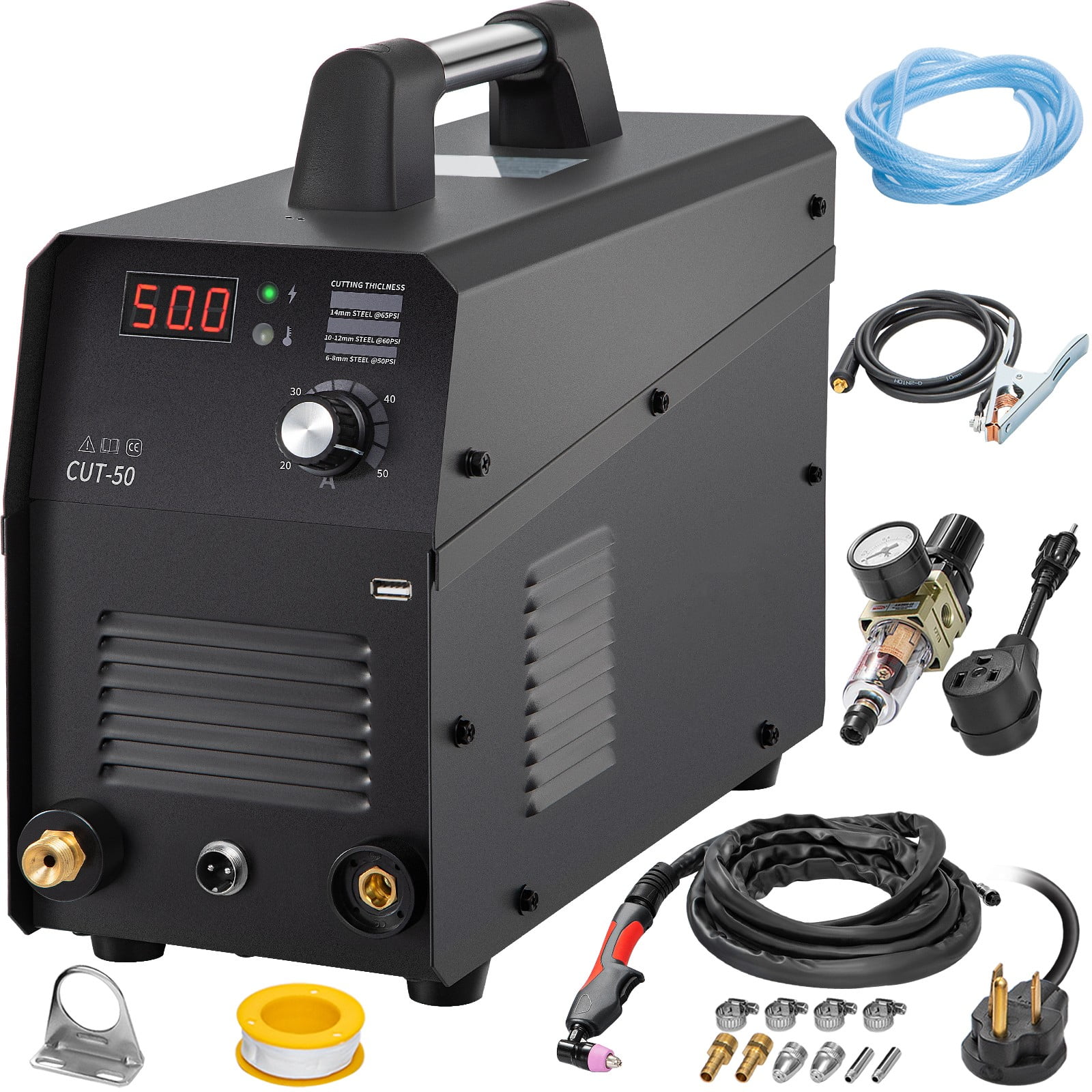 BENTISM CUT-50 50 Amp Plasma Cutter, 110V/220V with IGBT Technology - Walmart.com