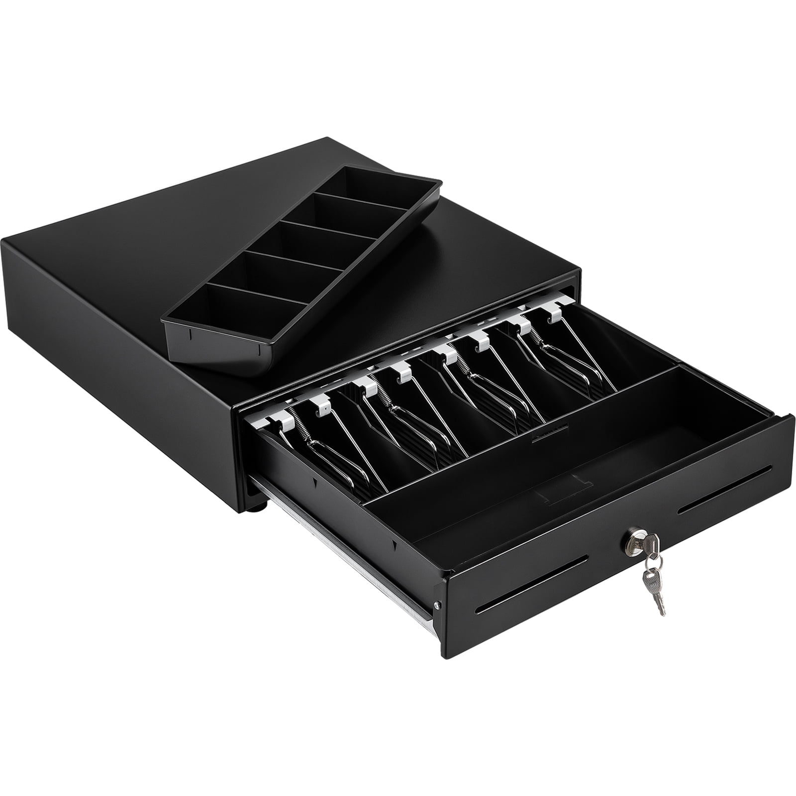 VEVOR Cash Drawer 13" Cash Register Fully Removable 4 Bill 5 Coin Cases ...