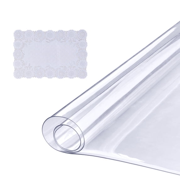 VEVOR Clear Table Cover Protector, 18" x 36" Table Cover, 1.5 mm Thick ...