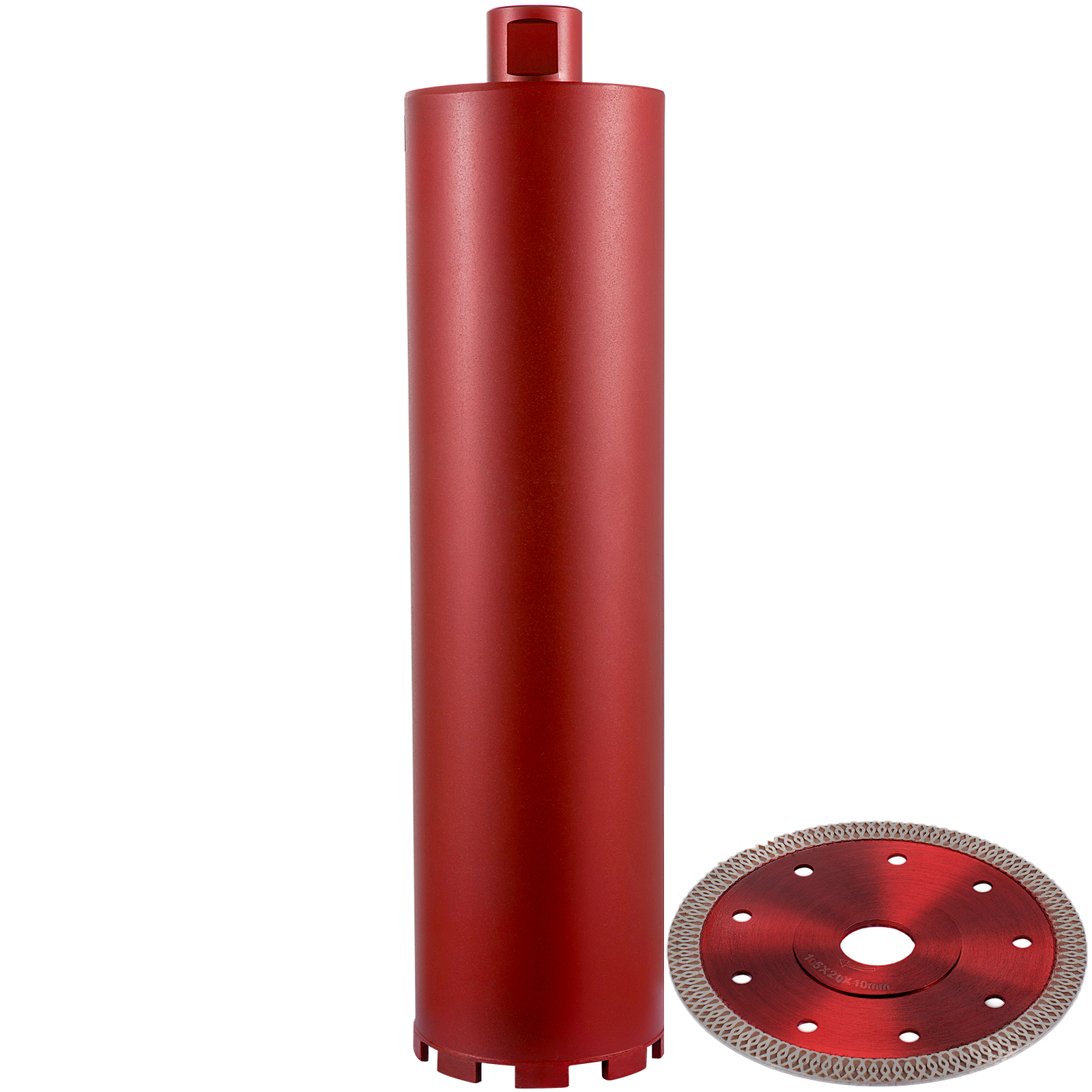 VEVOR Diamond Core Drill, 4"/101mm Diameter Core Drill Bit, 9.5"/241mm ...