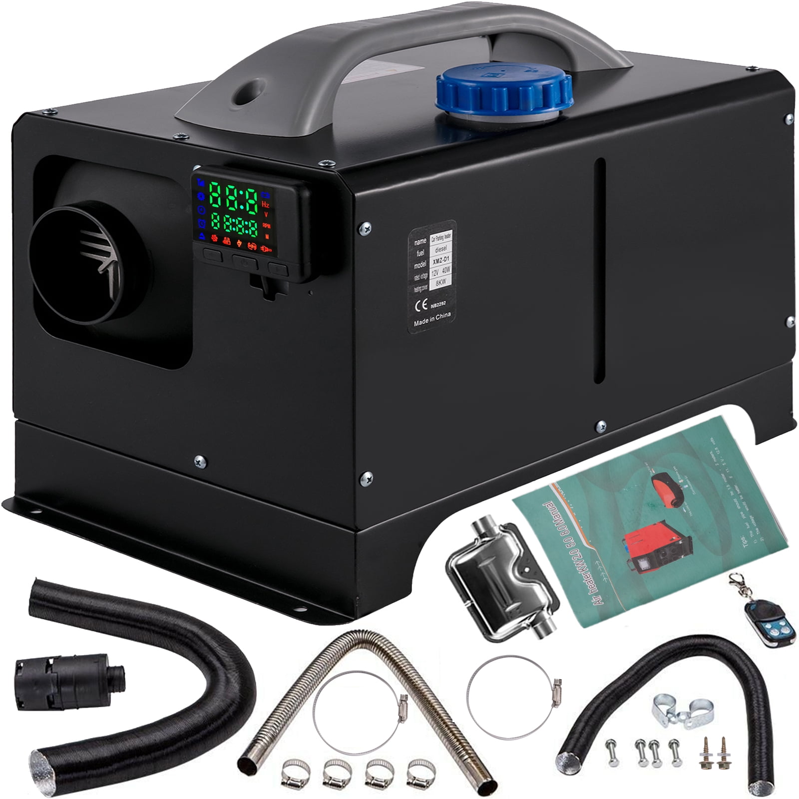 VEVOR Diesel Air Heater All in One 12V 8KW,Mini Diesel Parking with ...