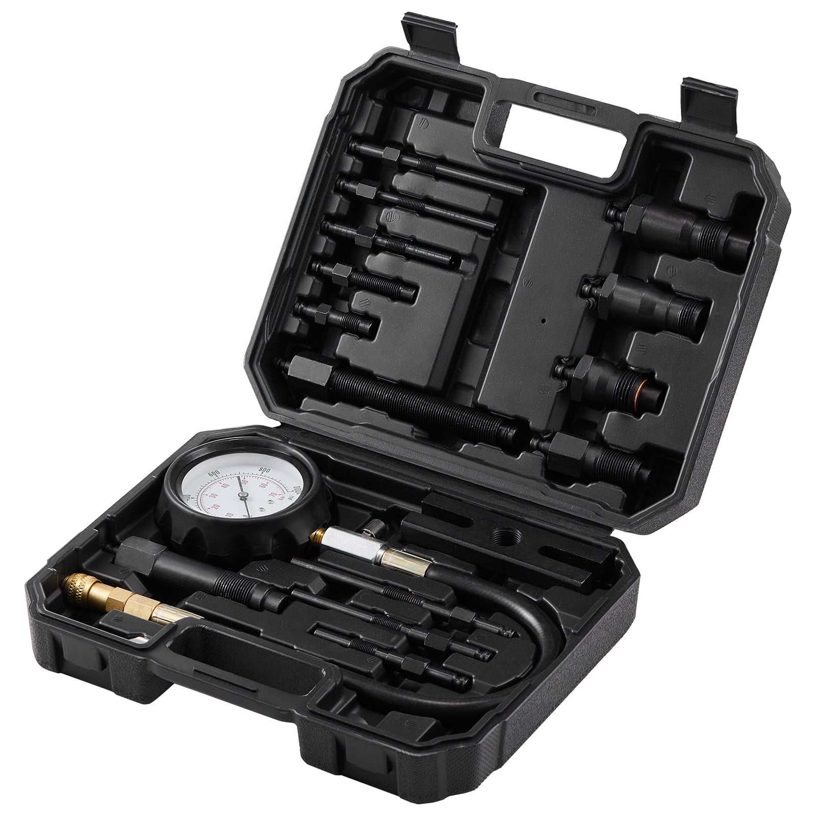 VEVOR Diesel Engine Compression Tester, 18 pcs Cylinder Pressure Test ...