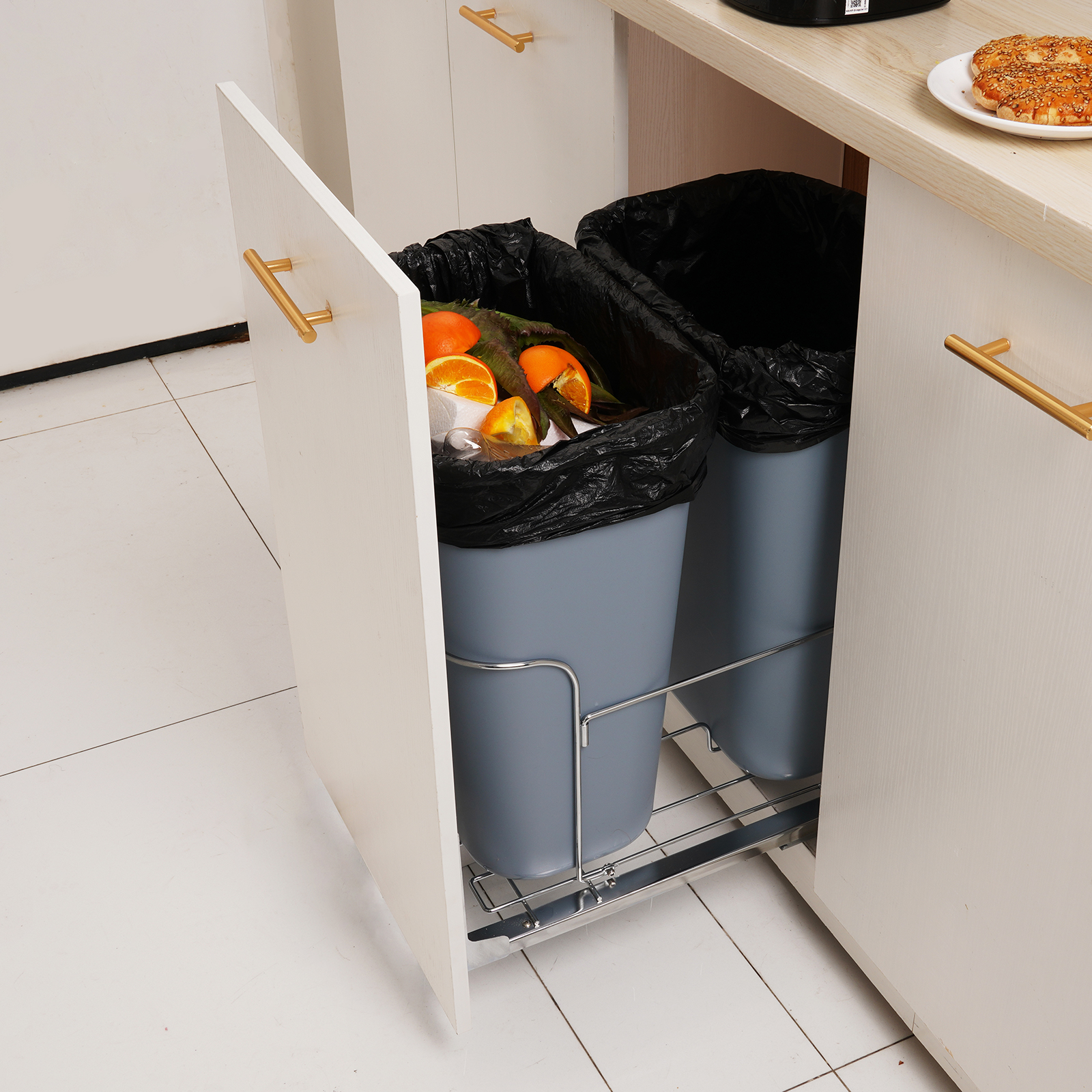 SureClose Kitchen Waste Food Scrap Pail - Walmart.com