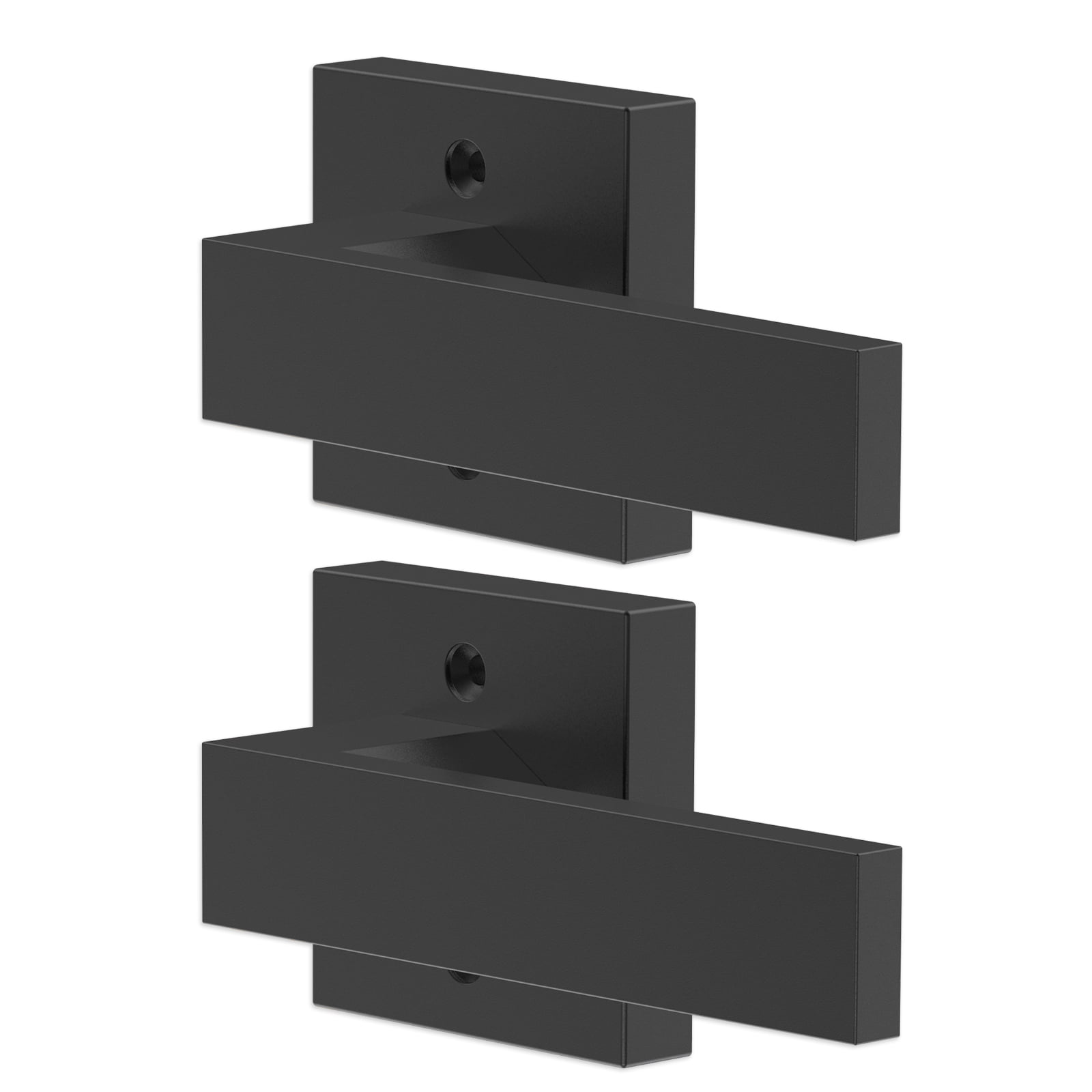 BENTISM Dummy Lever Door Handle Pack of 2 Slim Square Non-Turning ...