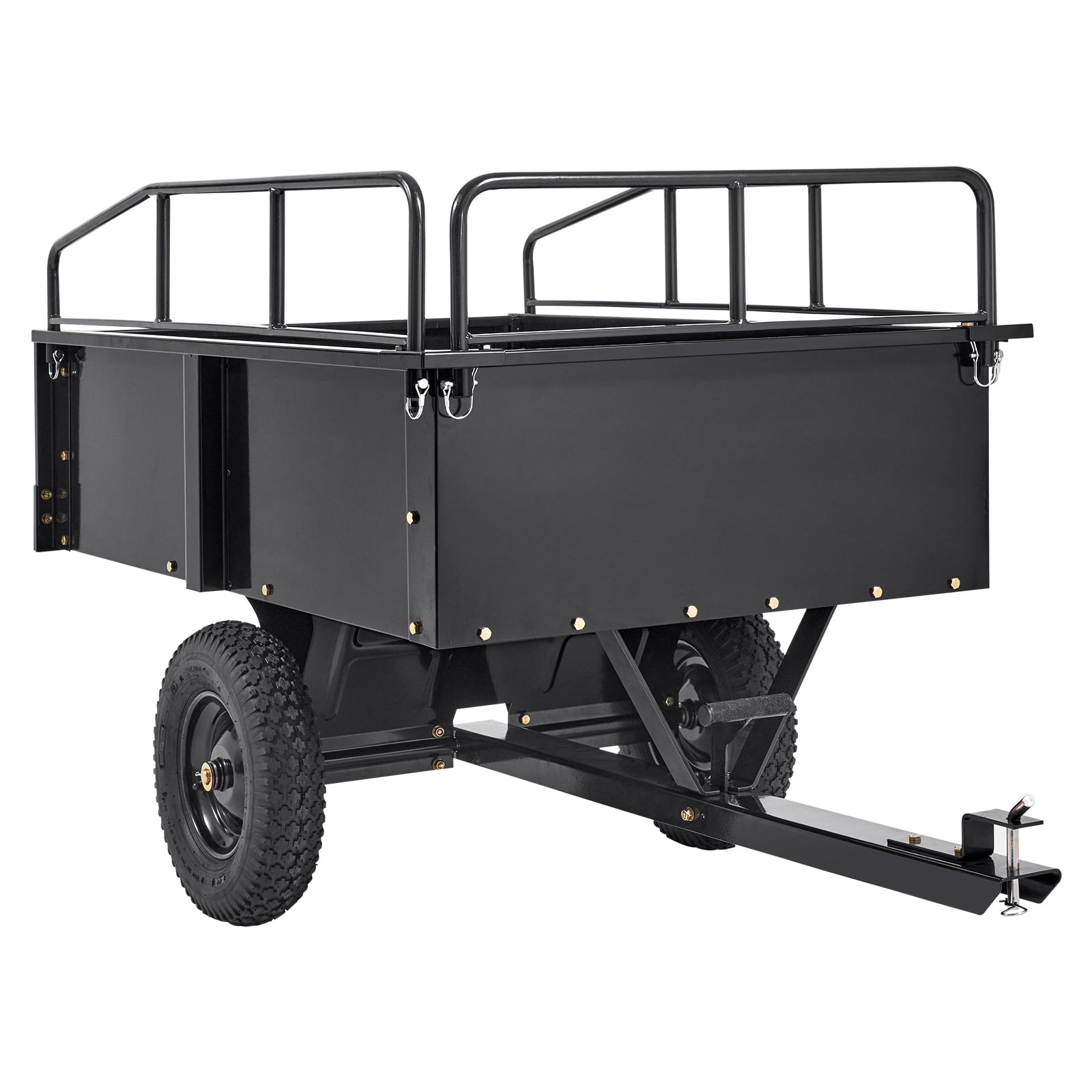 BENTISM Dump Trailer Tow Behind Dump Cart, 750 lbs 15 Cu. Ft, Steel ...