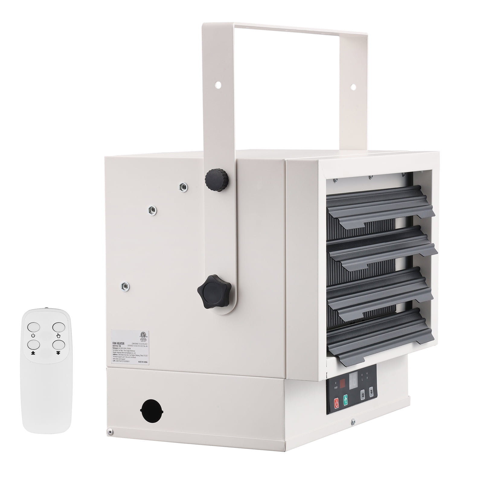 BENTISM Electric Garage Heater, 5000W, Ceiling Wall Mount, Remote ...