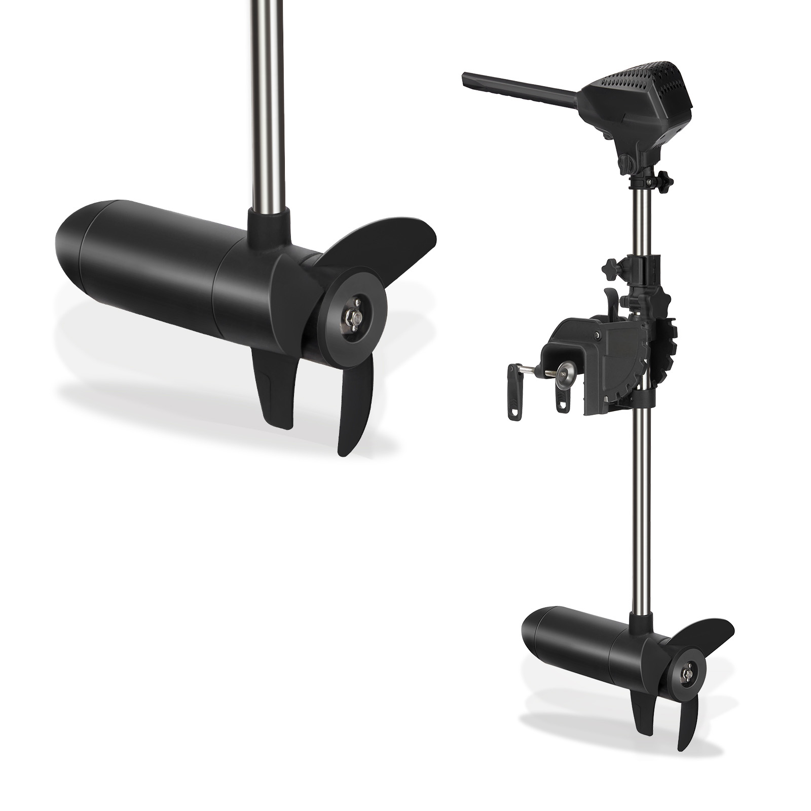 Costway New 55lbs Freshwater Transom Mounted Trolling Motor 36" Shaft ...