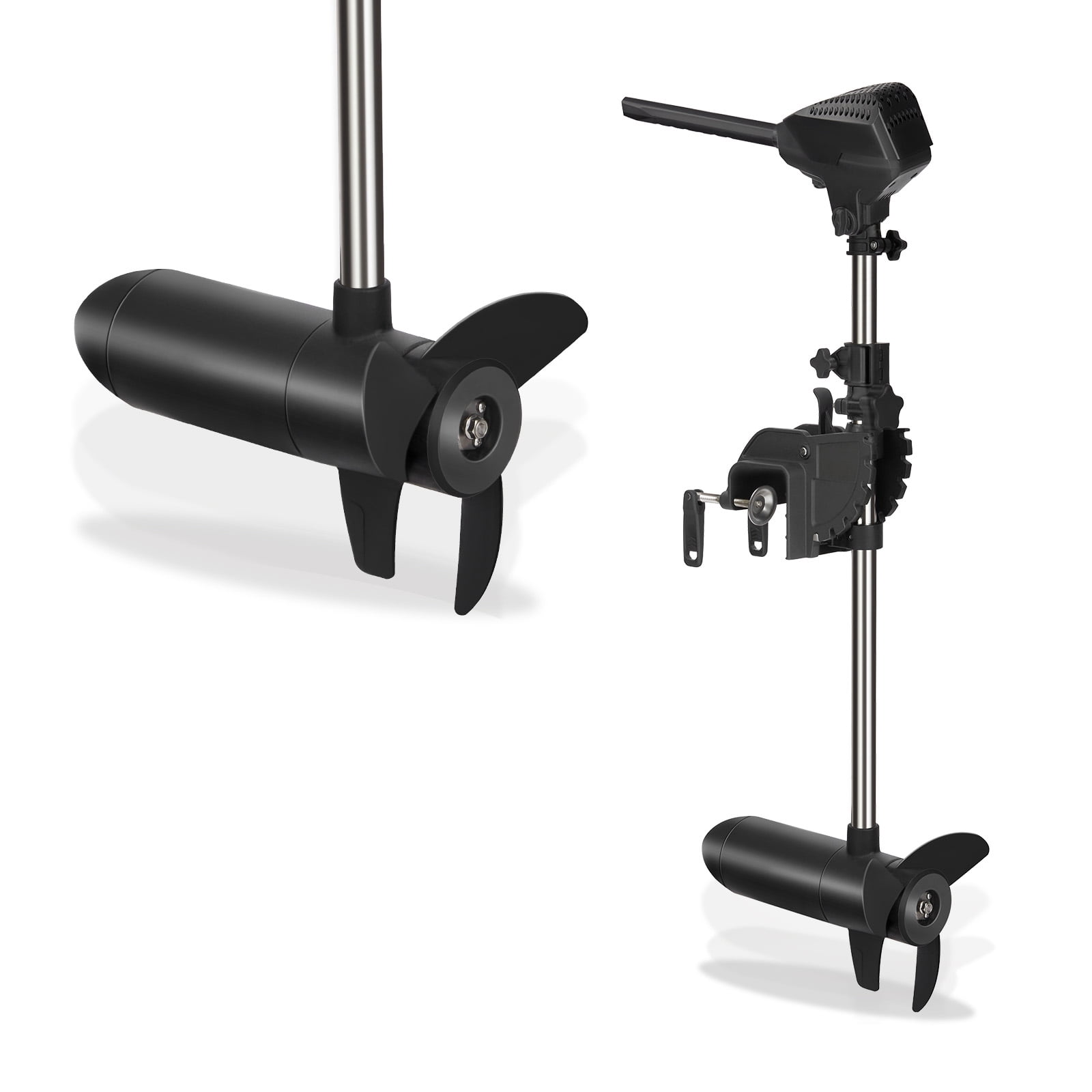 "BENTISM 86lb Thrust Electric Trolling Motor, 24V, Transom Mounted ...