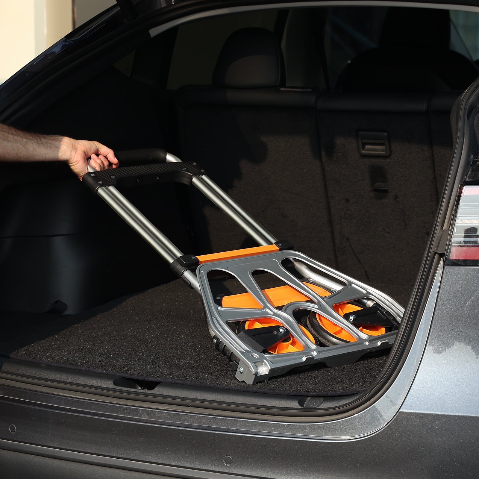 BENTISM Folding Hand Truck Aluminum Luggage Trolley Cart Dolly 275 lbs ...