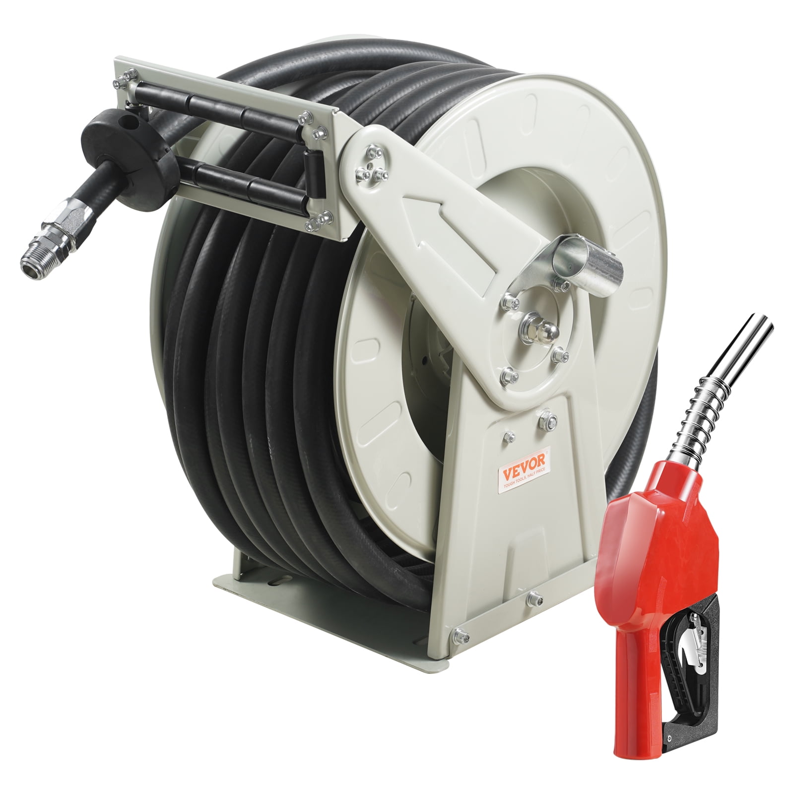 BENTISM Fuel Hose Reel Retractable Diesel Hose Reel 1" x 50' Auto ...
