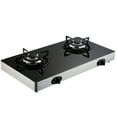 BENTISM Gas Cooktop, 28" Tempered Glass, 2 Burners, 10100BTU ...