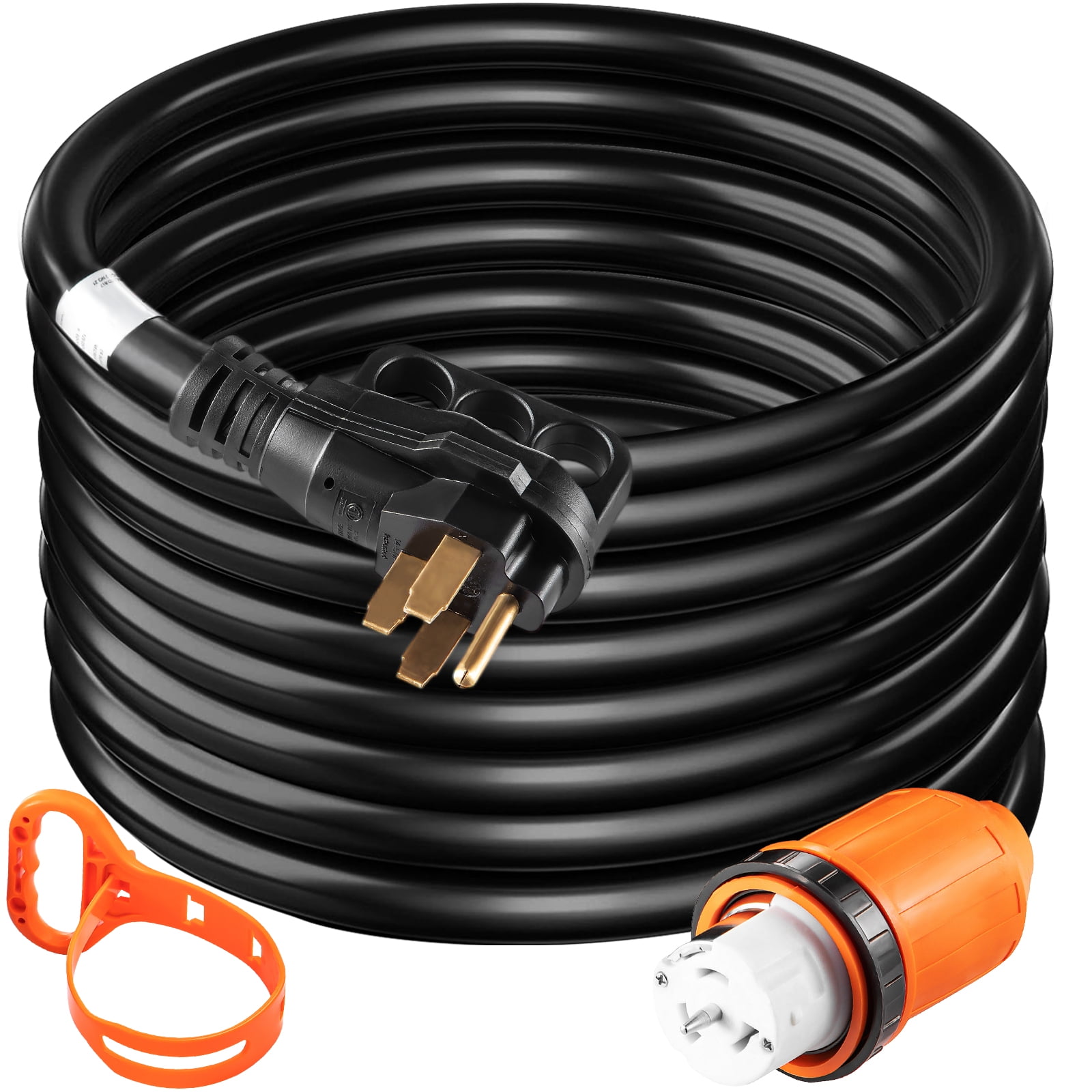 BENTISM Generator Power Cord 25FT Locking Connector 125/250V 50AMP ...
