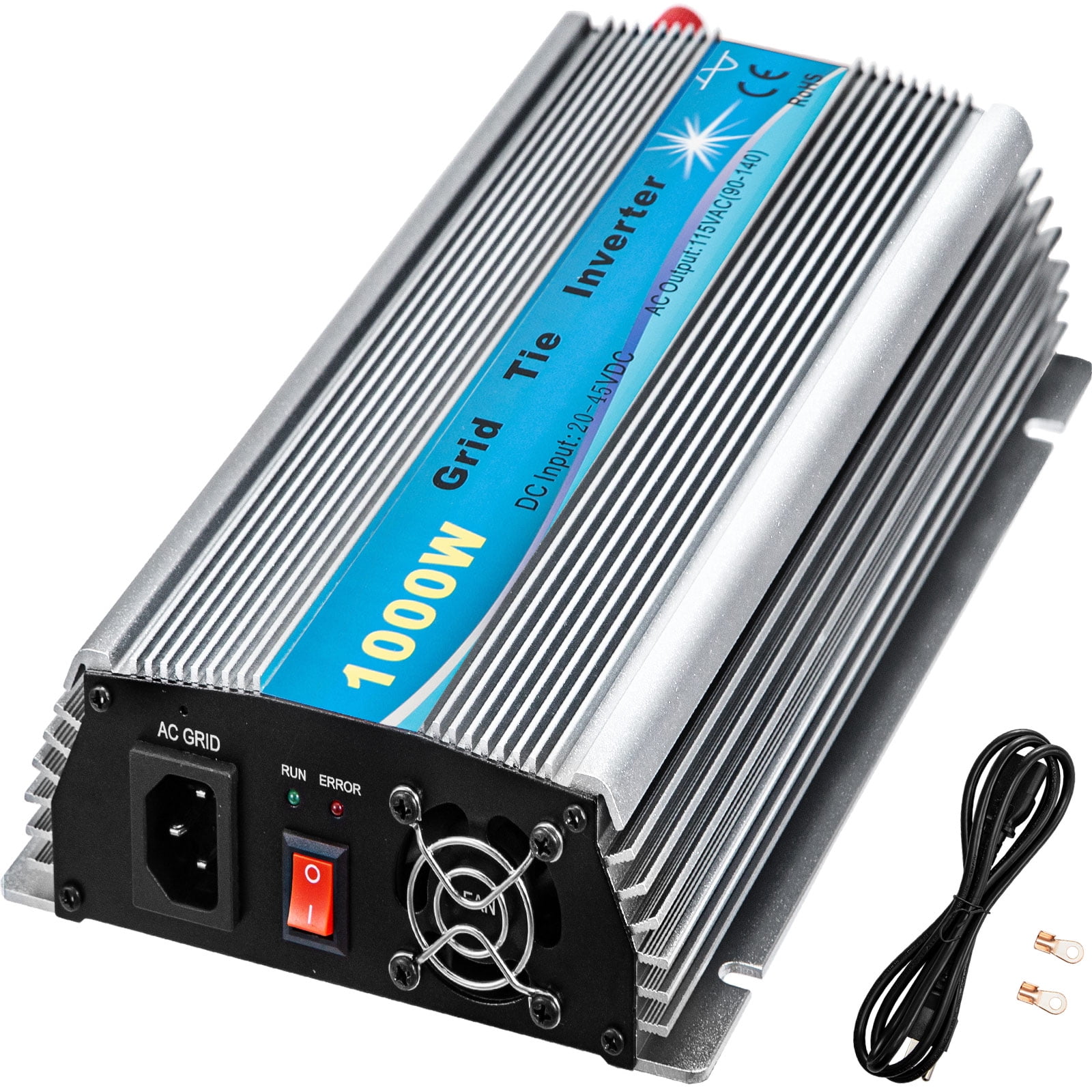 BENTISM 1000W Grid Tie Solar Inverter, MPPT, 50/60 hz, DC 20-45V to AC ...