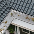 BENTISM Gutter Guard 5 in Wide 52 ft Length Cover Mesh Leaf Debris ...